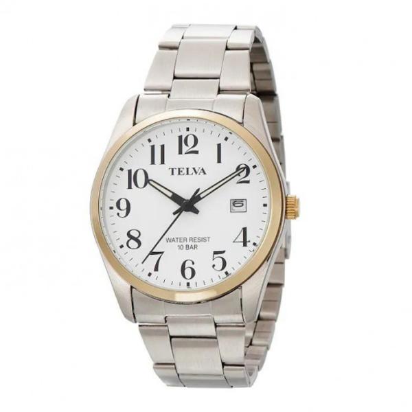 10気圧防水や日付表示の機能付きアナログ腕時計です。 生産国:中国 素材・材質:バンド:ステンレス 商品サイズ:235×39×8mm 重量:78g 仕様:使用電池:SR626SW腕周りサイズ:155~215mm　※サプライヤー直送品　