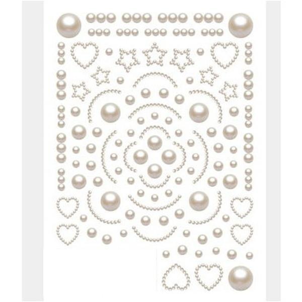 リアルな小粒パールを表現した繊細で上品なパールシールです。 生産国:日本 商品サイズ:シート:88×120mm　※サプライヤー直送品　　