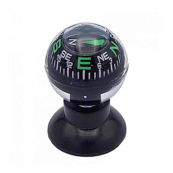 吸盤が底に付いているタイプの丸型コンパスです。車載ボード・窓ガラスなどに取付可能です。オイルが封入されていますのでスムーズに動きます。またケースを傾けても動きに支障が生じませんのでアウトドアーにもお奨めです。 生産国:日本 商品サイズ:28...