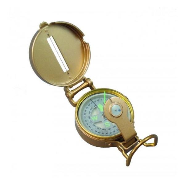 陸自モデルの本格的な機能を残し軽量化したものです。アルミケースにゴールド色の蒸着塗装を施しています。 生産国:日本 素材・材質:アルミ(ゴールド塗装) 商品サイズ:74×54×23mm 仕様:使用温度範囲:ー20~+50度ミル表示:20mi...