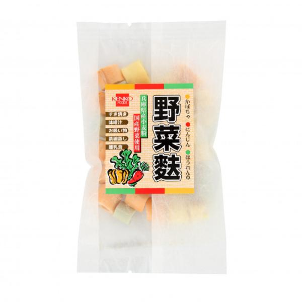 国産小麦粉に3種類の国産野菜ペーストを加え、職人たちの手で丹精込めて焼き上げた手焼き麩です。なめらかな舌ざわりと、国内産小麦粉ならではの豊かなうまみと風味が特徴です。 生産国:日本 内容量:15g セット内容:野菜麩(15g)×10個 賞味...