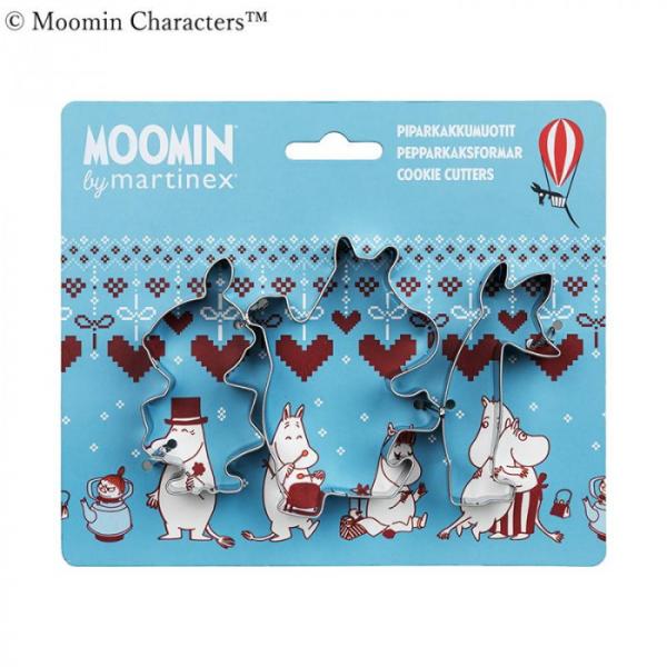 クロスステッチのようなハートの柄の台紙が可愛いクッキーカッターセット。贈り物にも可愛いです。ムーミン、リトルミイ、スニフの3個セットです。商品を作っているのはフィンランドでも有数のトイメーカーであるmartinex社。1994年にはムーミン...