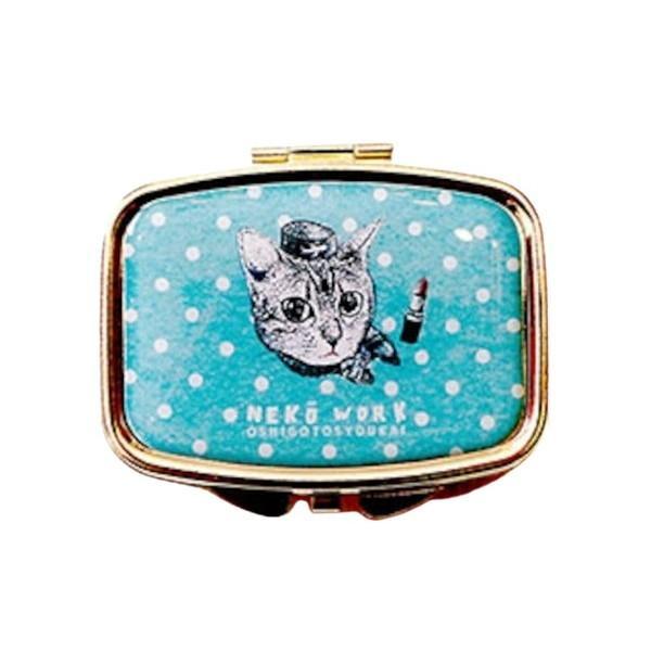 リトグラフタッチで描かれたネコたちとドット柄がかわいい「NEKO WORK」アクセサリーケースです。内側の仕切りは取り外し可能。お気に入りのアクセサリーを入れるのにもぴったりです。 生産国:日本 素材・材質:金属 商品サイズ:W57×H47...