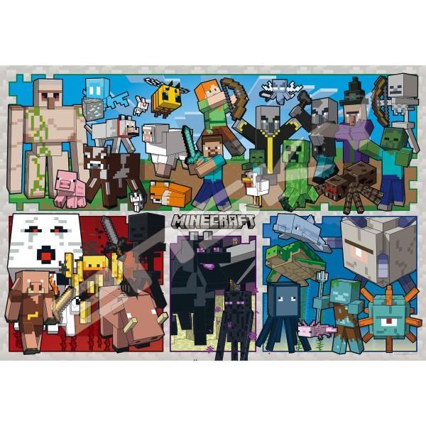 15年以上アップデートを続けている名作ゲーム「Minecraft」のジグソーパズルです。 生産国:日本 素材・材質:紙 商品サイズ:51×73.5cm 仕様:ピース:1000ピースパネル:No.10-T(C)2025 Mojang AB. ...