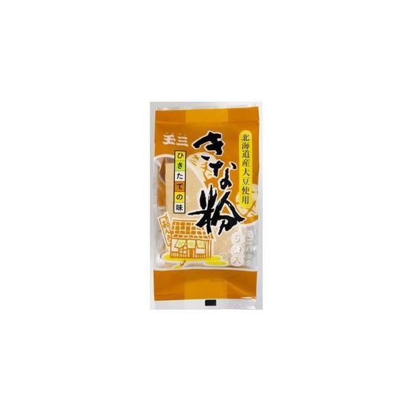 北海道産大豆100%使用。熱風焙煎で芯までじっくりと煎り、風味豊かなきな粉に仕上げました。便利な分包タイプです。 生産国:日本 内容量:90g(18g×5パック) セット内容:40個 賞味期間:300日　※サプライヤー直送品　　