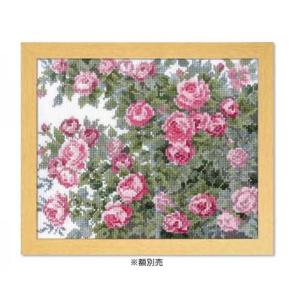 オノエ・メグミししゅうキットシリーズ。美しく咲く花たちを表情豊かに表現。技法はクロスステッチです。製造国:日本 素材・材質:布、ししゅう糸:綿100%、クロス針:はがね 仕様:技術レベル:中~上級者向 セット内容:25番ししゅう糸、布、クロ...