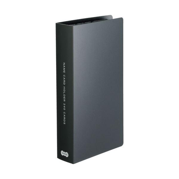 【商品名】 （まとめ）TANOSEE 名刺ホルダー 固定式コンパクト 240名用 ヨコ入れ ブラック 1冊 【×20セット】 【ジャンル・特徴】 【固定式】持ち歩きに便利!コンパクトサイズの名刺ホルダー。 [ TNC-240BK ]