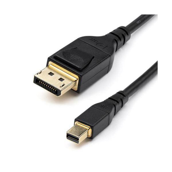 【商品名】 StarTech.com Mini DP-DisplayPort1.4 ケーブルVESA認証／8K60Hz、4K120Hz対応／HBR3 DP14MDPMM2MB 1本