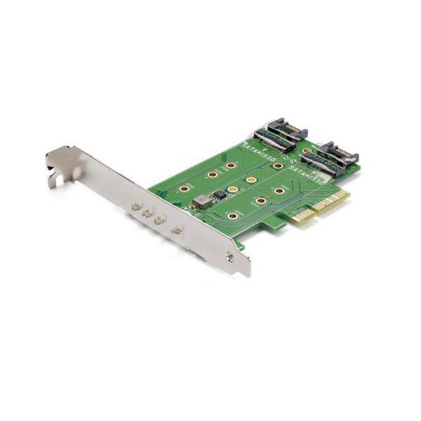 【商品名】 StarTech.com 3ポート M.2 SSD（NGFF） アダプタカード PEXM2SAT32N1 1個  [ PEXM2SAT32N1 ]