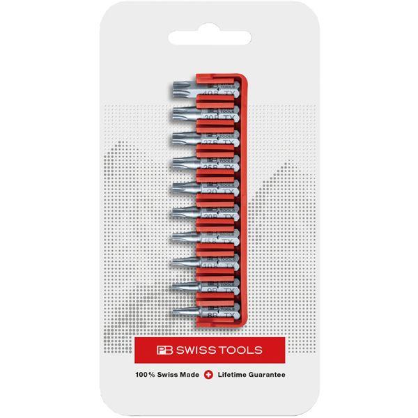 【商品名】 PB SWISS TOOLS ピービースイスツールズ 10本組 ショートタイプ いじり止め付 ヘクスローブビットセット ビットホルダー付 パッケージタイプ C6.710CN 【ジャンル・特徴】 PB SWISS TOOLS ピー...
