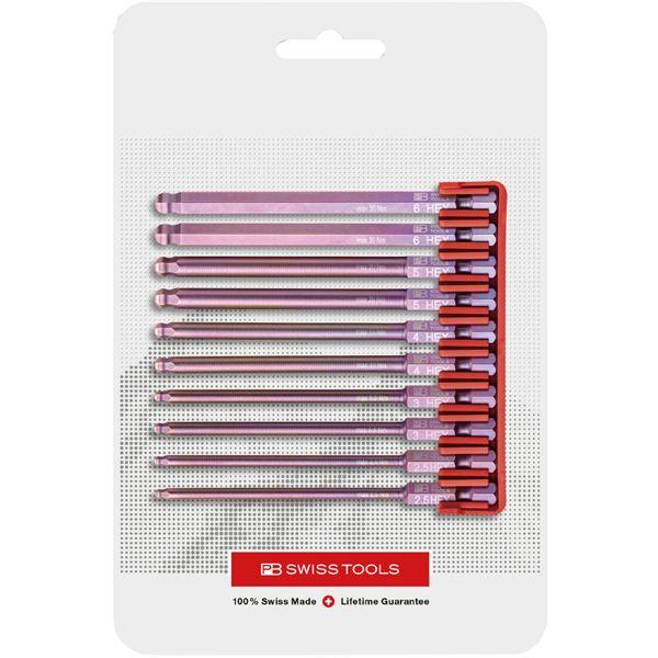 【商品名】 PB SWISS TOOLS ピービースイスツールズ 10本組 段付き ロングボールポイントビットセット ビットホルダー付 パッケージ仕様 E6L.715CN 【ジャンル・特徴】 PB SWISS TOOLS ピービースイスツー...