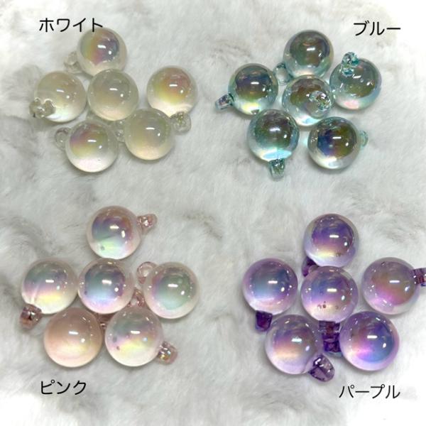 ループ部分と一体になった大きめのアクリルビーズです。手芸のワンポイント、アクセサリー作りに。ビーズリースなどにも。パープル、白、ピンクは蓄光タイプです。※ブルーは蓄光タイプではございません。6個セットでの販売です。ご希望の色を選択して下さい...