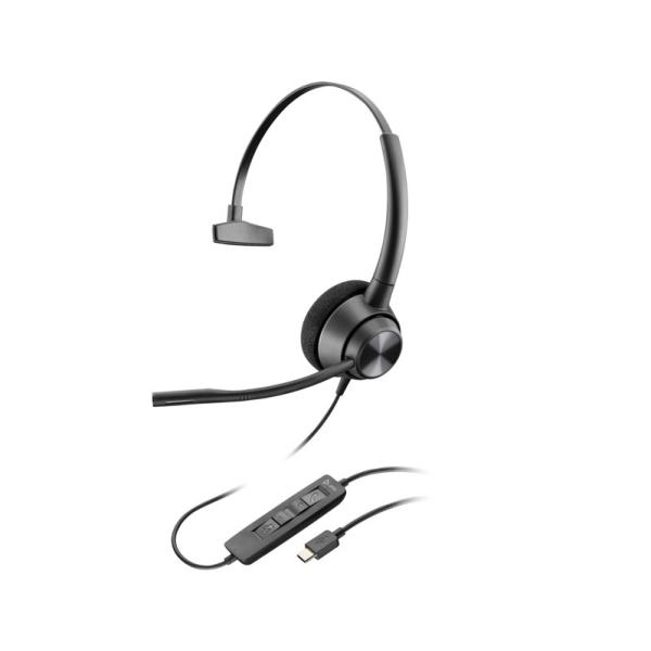 【発売日：2023年11月10日】760Q8AA HP 760Q8A Poly EncorePro 310 USB-C 片耳 有線モデル ノイズキャンセリングマイク搭載 TAA 米国政府 軍向け調達基準認証