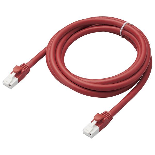 【発売日：2020年07月01日】LD-GPAT/RD2/RS ELECOM LD-GPAT/RD2 LDGPATRD2RS エレコム LDGPATRD2 LD-GPAT RD2 RS LANケーブル CAT6A対応 EU RoHS指令準拠...