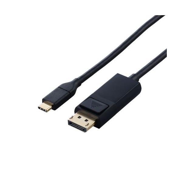 【発売日：2024年10月10日】CAC-CDP10BK2 ELECOM CAC-CDP10BK CACCDP10BK2 エレコム CACCDP10BK 変換ケーブル USB Type-C DisplayPort 1.0m ブラック