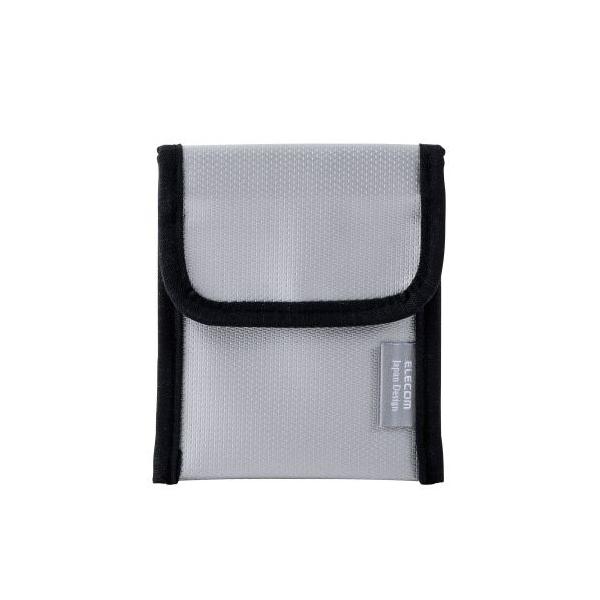 【発売日：2026年02月18日】BMA-MBP01SGY ELECOM BMAMBP01SGY エレコム 難燃ポーチ 折り込みタイプ ポケット付属 Sサイズ グレー