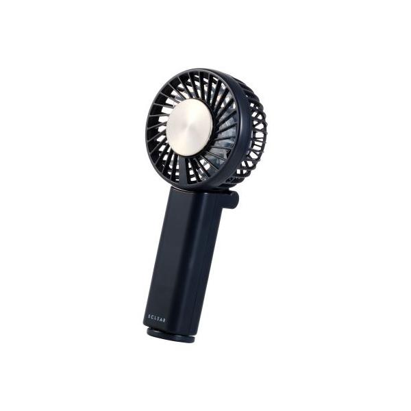 【発売日：2026年04月08日】FAN-U262NV ELECOM FANU262NV エレコム ハンディファン リチウムイオン電池 冷却プレート付 3段階調整 カラビナ付 ストラップ付 USB Type-C充電 ネイビー