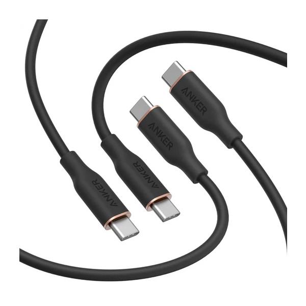 B8553012 アンカー・ジャパン B855301 Anker アンカー ジャパン PowerLine III Flow USB-C &amp; ケーブル 1.8m 2本セット ブラック