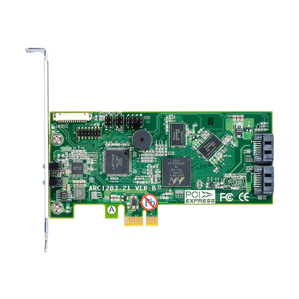 ARC-1203-2I ARECA ARC-1203 ARC12032I ARC1203 Serial ATA III RAIDカード 2ポート版、PCI-Express x1