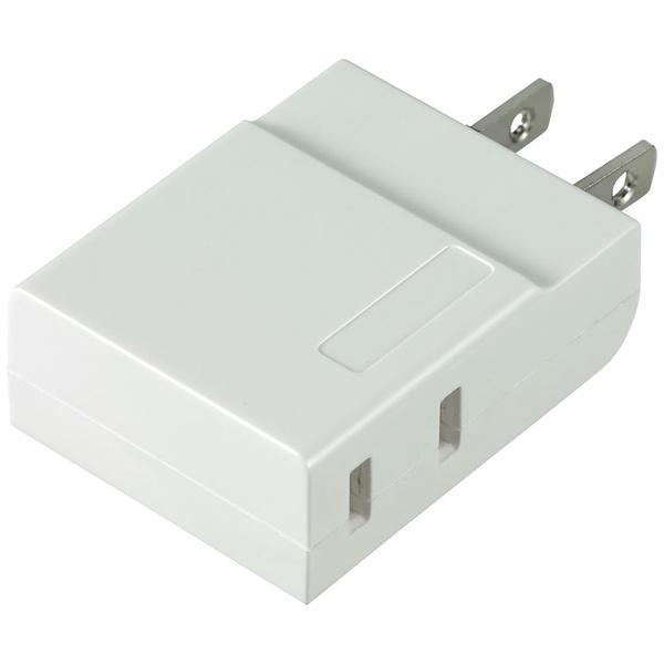 【発売日：2021年03月18日】A-CT002B(W) ELPA A-CT002B ACT002BW ACT002B W コンパクトタップ 2個口 ホワイト