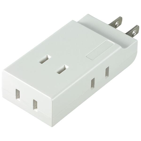 【発売日：2021年03月18日】A-CT004B(W) ELPA A-CT004B ACT004BW ACT004B W コンパクトタップ 4個口 ホワイト