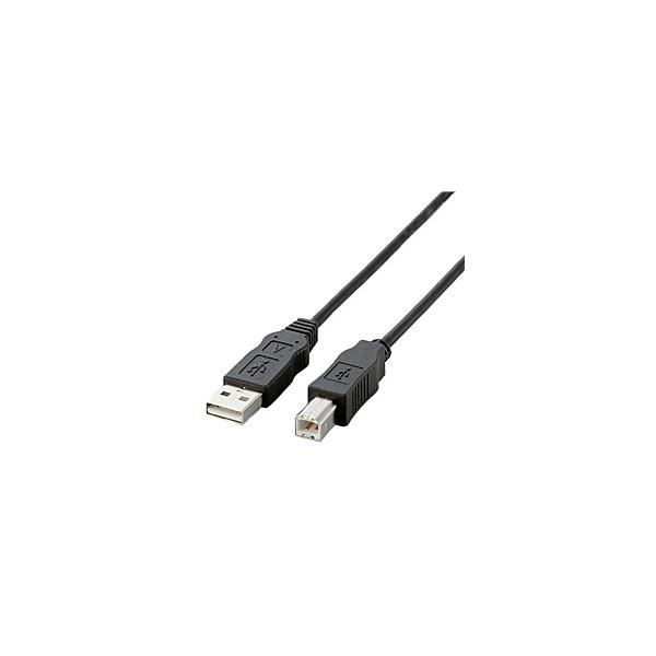 【発売日：2007年10月11日】USB2-ECO10 ELECOM 1m USB2ECO10 エレコム EU ABタイプ RoHS指令準拠USBケーブル 1.0m ブラック