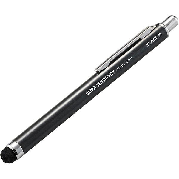 【発売日：2017年12月06日】P-TPCNBK ELECOM P-TPCN PTPCNBK エレコム PTPCN スマートフォン タブレット タッチペン 超感度タイプ ノック式 ブラック