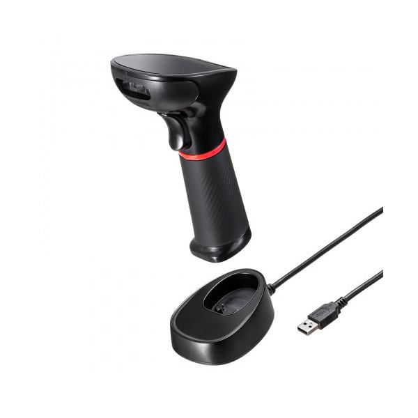 BCR-WL2D1BK サンワサプライ BCR-WL2D1 BCRWL2D1BK SANWA SUPPLY BCRWL2D1 ワイヤレス2次元バーコードリーダー 2.4GHzワイヤレス