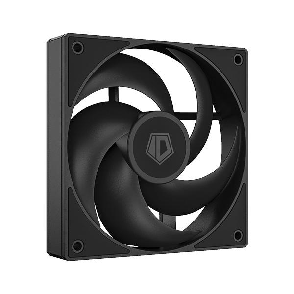 AS-120-K ID-COOLING AS-120 AS120K AS120 25mm PCケースファン ブラック