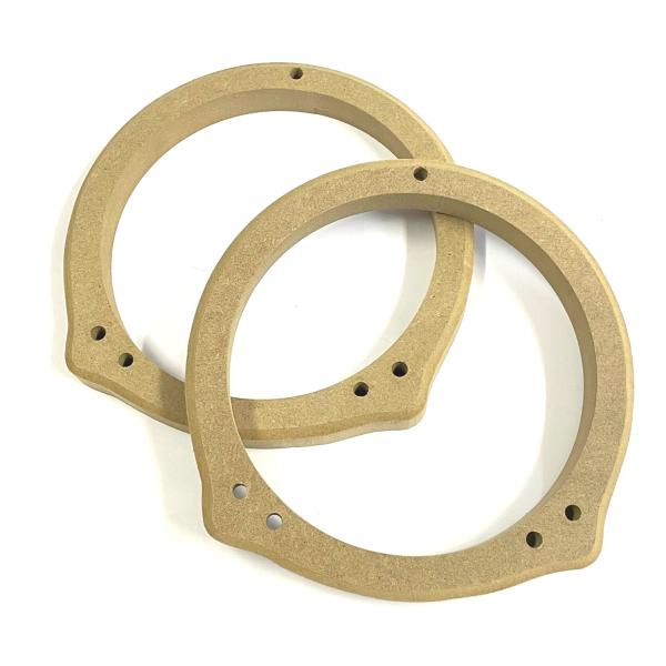 ◆バッフルは純正と同じ形状です。◆MDFの圧縮ボードです。◆MDFは音圧による振動をしっかり防ぎます。◆PCB（プラスチック）製に比べると格段に変わります。【適合車種】●ホールサイズ約137φ（137mm）内容品◆本体 ： MDF製 2枚◆...