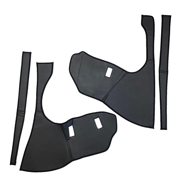 運転席、助手席の座席下、足元のエンジンルームの断熱、遮音、傷つきを保護します。乗り降りで傷つきやすいステップガードのカバー付きです。貼り付けるだけで内装に華やかで高級感ある印象を与えます。【適合車種】DA16T キャリイトラック/DA16T...