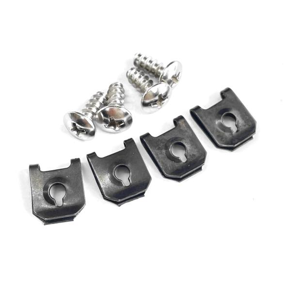 【適合】キャリィトラックミニキャブクリッパーに適合します。タッピングスクリュー（5φ×12）　4個スピードナット（5φ）　4個スピーカー等は付属しません。スピーカーを取り付けるためのネジとナットの部品セットです。