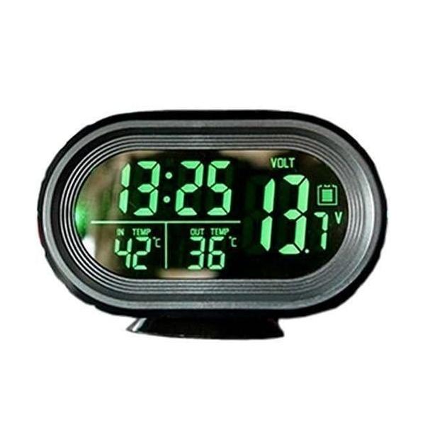 【特長】サイズ　：　横93mm  高さ68mm（ベース測定あり）厚さ25mmベース直径　：　45mm1、日付/時間　12/24時間変換できます。2、アラームクロック機能3、5分のスヌーズ機能。4、温度はディスプレイを切り替えることができます...