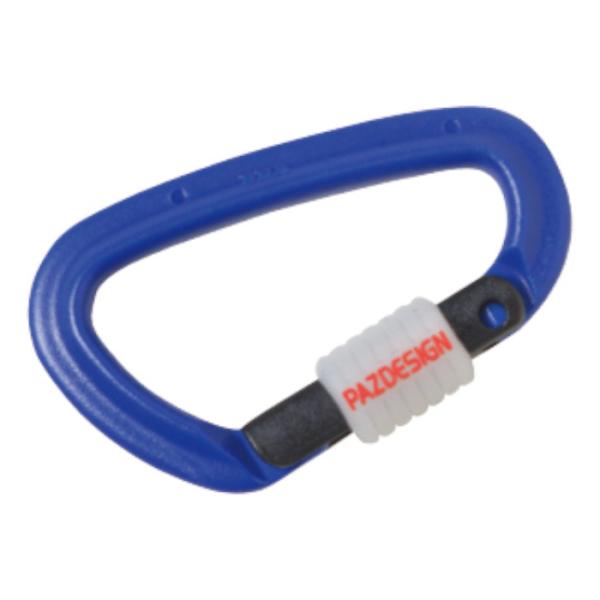 Pazdesign  ●カラー:ブルー ●サイズ:M ●全長:54mm ●素材:プラスチック、シリコン(ストッパー)|【パズデザイン/Pazdesign】錆びないオール樹脂製。暗いところで光る蓄光ロック。引張強度(縦方向)はM=100ニュー...