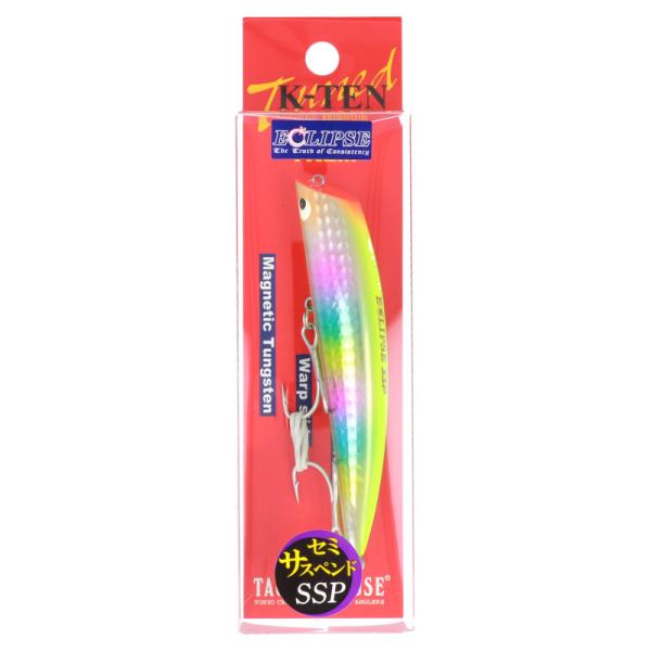 タックルハウス  ●カラー:#X65 Wチャートキャンディ ●全長:90mm ●自重:12.5g ●タイプ:セミサスペンド ●フック:SP-MH#4 ●リング:#3  ●釣り方、フィールド:ソルトルアー（ショア） ●代表対象魚:スズキ（シー...
