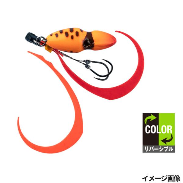 ジャッカル  ■コンパクトシルエットヘッド、スカート、ネクタイが一連の従来の漁具型ルアーと異なり、ボディとネクタイ+フックを別パーツとして構成。さらに並列にセットしボリューム感を抑えたことでコンパクト化を実現。ボディへのバイトもフッキングに...