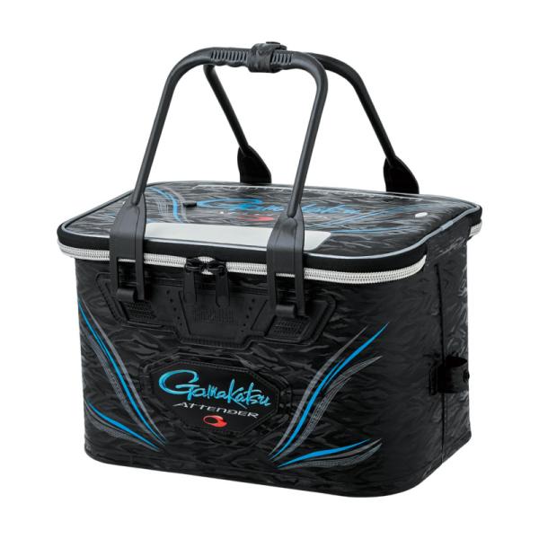 がまかつ  ・成型ハンドルを採用し、手に喰い込みにくく、持ちやすい設計。 ●カラー:ブラック(アテンダー) ●サイズ:36cm ●サイズ（詳細）1:D245×W360×H250mm ●素材:(本体)E.V.A|【がまかつ/Gamakatsu...