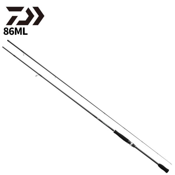 ダイワ  ●サイズ:86ML ●全長:2.59M ●自重:110g ●継数:2本 ●仕舞長さ:134cm ●先径（外径）:1.4mm ●元径:10.9mm ●エギサイズ:1.8-3.5号 ●適合ライン1:PE 0.4-1.0 ●グリップタイ...
