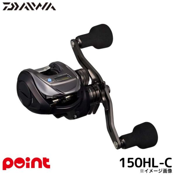ダイワ 紅牙  ●サイズ:150HL-C ●自重:275g ●ソルト対応／淡水専用:ソルト対応 ●ギヤ比:7.1 ●ベアリング数（本体）:9 ●ベアリング数（ローラー部）:1 ●ドラグ力:最大7kg ●糸巻量1:PE 1号-400m、2号2...