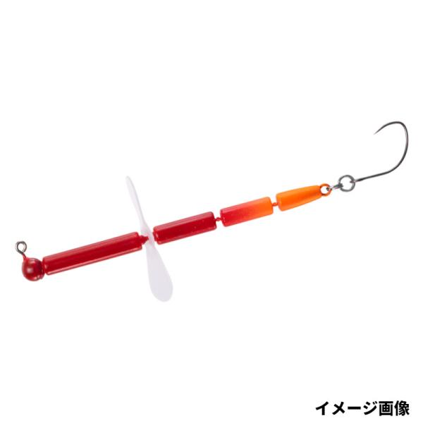 ダイワ  ●カラー:レッドオレンジ ●自重:1.5g ●フック:SaqSasショートマルチ#8 ●リング:#0×2 ●入数:1 ●代表対象魚:トラウト（鱒）|スクリューの回転とテールの微振動で誘う!鱒ノ小枝とデザインは似ているが、全く異なる...
