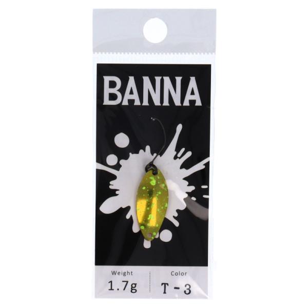 ●カラー:T-3コクーン ●自重:1.7g ●フック:有 ●釣り方、フィールド:淡水ルアー ●代表対象魚:トラウト（鱒）|【ニュードロワー/New Drawer】狩野祐太プロデューススプーン第2弾。バンナは人間側の操作に機微に答えてくれる動...