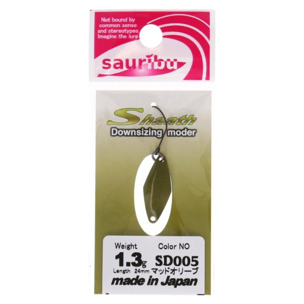 ●カラー:SD005 マッドオリーブ ●サイズ:1.3g ●全長:24mm ●自重:1.3g ●フック:有 ●入数:1 ●釣り方、フィールド:淡水ルアー ●代表対象魚:トラウト（鱒）|【サウリブ/Sauribu】ファーストモデル(29mm)...