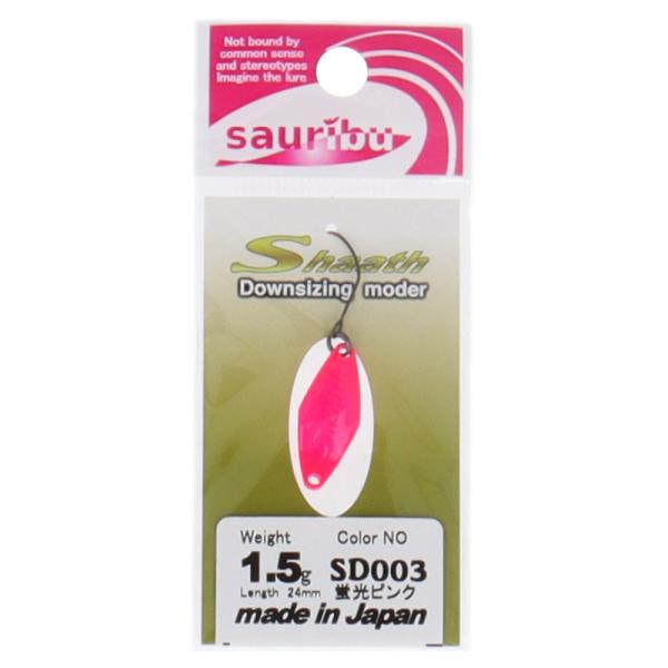 ●カラー:SD003 蛍光ピンク ●サイズ:1.5g ●全長:24mm ●自重:1.5g ●フック:有 ●入数:1 ●釣り方、フィールド:淡水ルアー ●代表対象魚:トラウト（鱒）|【サウリブ/Sauribu】ファーストモデル(29mm)の動...