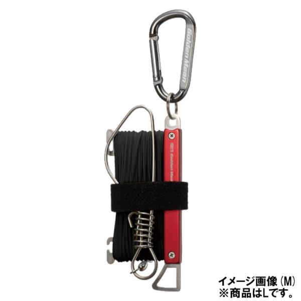【注意事項】・自重はフック×1、ロープ、カラビナを含む ●セット商品/付属品：カラビナ、スペアフック4本 ●カラー:レッド ●サイズ:L ●サイズ（詳細）1:(本体)H150×W63mm ●サイズ（詳細）2:(ロープ)φ1.5mm×15m ...