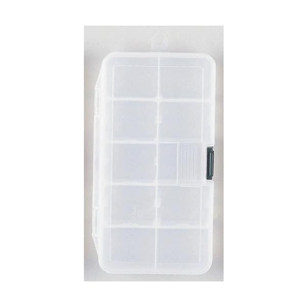 明邦化学工業  ●カラー:クリア|SFCシステムフィッシングコンポの10マス仕切りタイプのフライシリーズ。内寸179×89×29mmになります。可変仕切板6枚付きになります。VS-8050の上段にシステム収納が可能です。 TKM-10-03-02