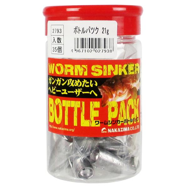 ナカジマ  ●自重（オンス）:21g(3/4oz) ●入数:35個入 ●代表対象魚（詳細）:ロックフィッシュ|【ナカジマ/NAKAZIMA】ロックフィッシュ用サイズのお徳用版。ヘビーユーザー用、大容量ボトル入り。根掛かりを気にせずお使いいた...