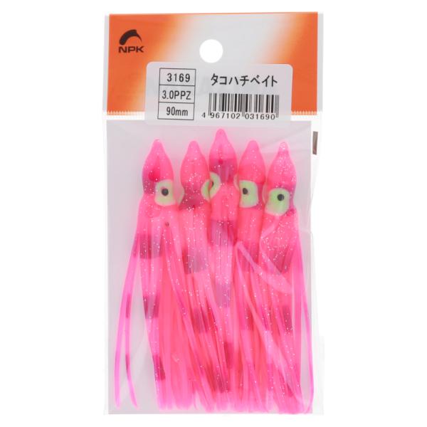 ナカジマ  ●カラー:PPZ ●サイズ:3.0号 ●全長:90mm ●入数:5|【ナカジマ/NAKAZIMA】タコハチベイト TKM-12-15-02