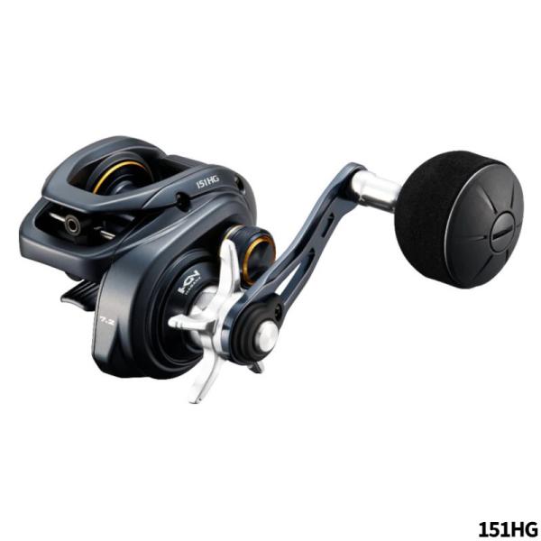 シマノ グラップラー  ※スプール糸巻き部の溝は、それぞれ1/3、2/3を表しています。 ※全機種PEライン専用です。 ●サイズ:151 ●自重:210g ●ソルト対応／淡水専用:ソルト対応 ●ギヤ比:7.2 ●ベアリング数（本体）:4 ●...