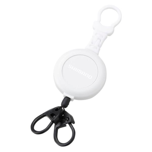 シマノ  ●取り付け簡単 ●フレキシブルに可動 ●錆びない樹脂製 ●ワンプッシュで開閉が簡単 ●カラー:オールホワイト ●サイズ（詳細）1:最長時(参考値) 65cm ●素材:本体 ポリカーボネート|フック式採用で、各種ベスト・バッグに簡単...