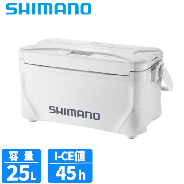 シマノ  ●カラー:ピュアホワイト ●自重:5.5kg ●容量:25L ●内部寸法1:492×212×230mm ●外部寸法1:657×305×320mm ●素材:PP、ステンレス ●標準パーツ:取り外し可能フタ、ハンドル、水栓、滑り止めゴ...
